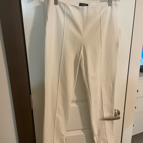 Theory | Pants & Jumpsuits | Theory Sz 8 Off White Pants | Poshmark